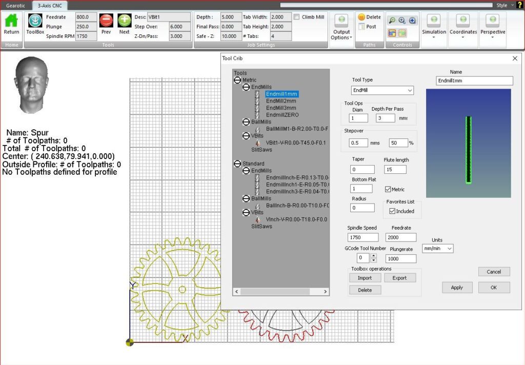 3axis Milling Gearoticmotion